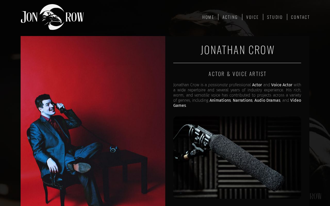 Jonathan Crow | Actor & Voice Actor